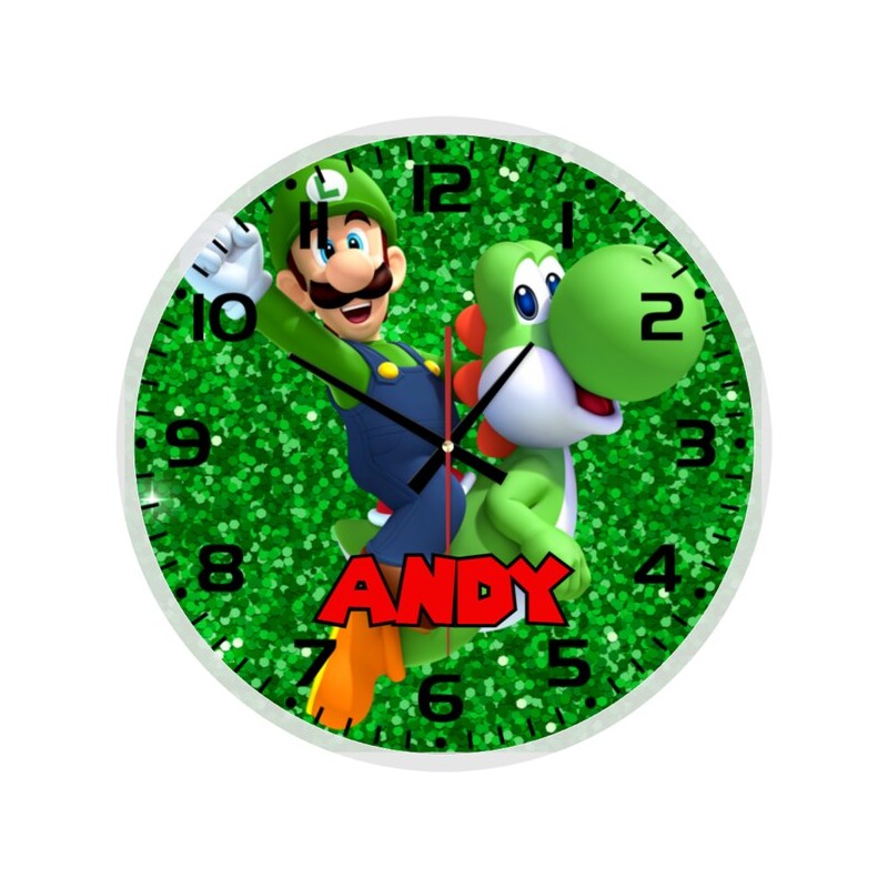 Nintendo Super Mario glass wall clock for your kids décor