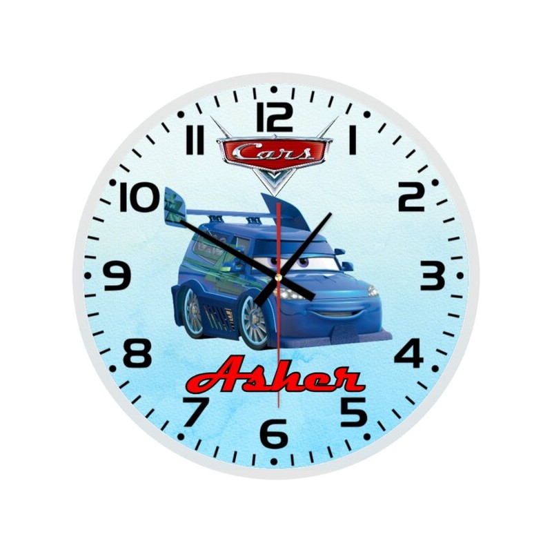 Fun Disney Pixar Cars Wall Clock – Perfect for Kids' Rooms