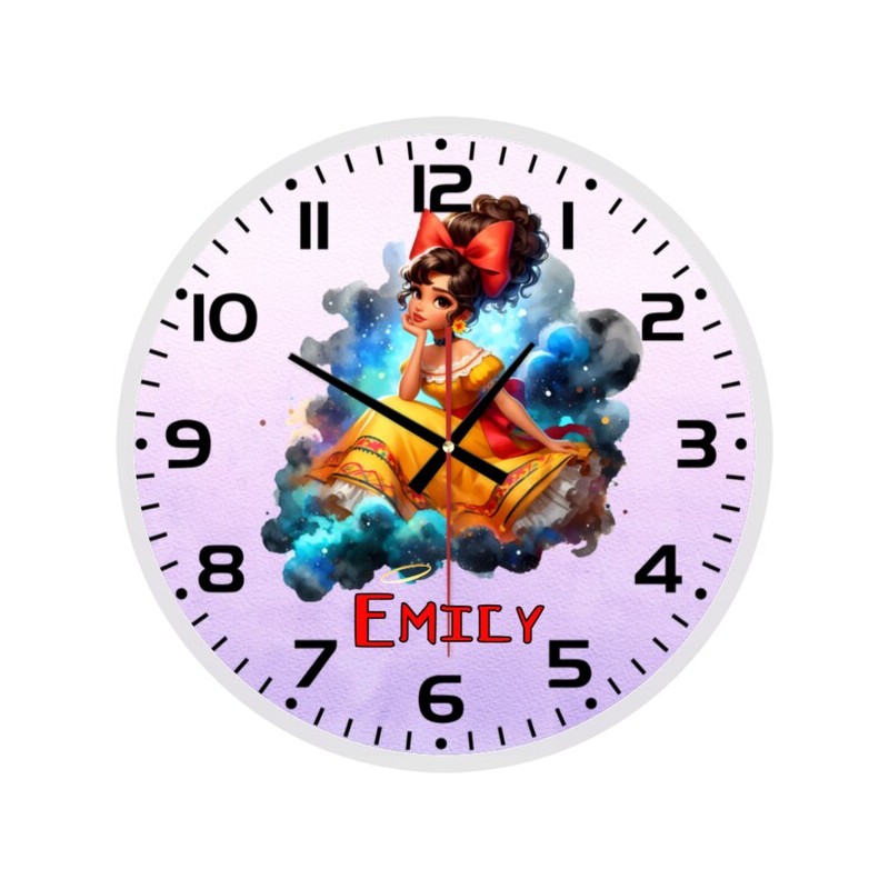Disney Princess Encanto Glass Wall Clock – Magical Decor
