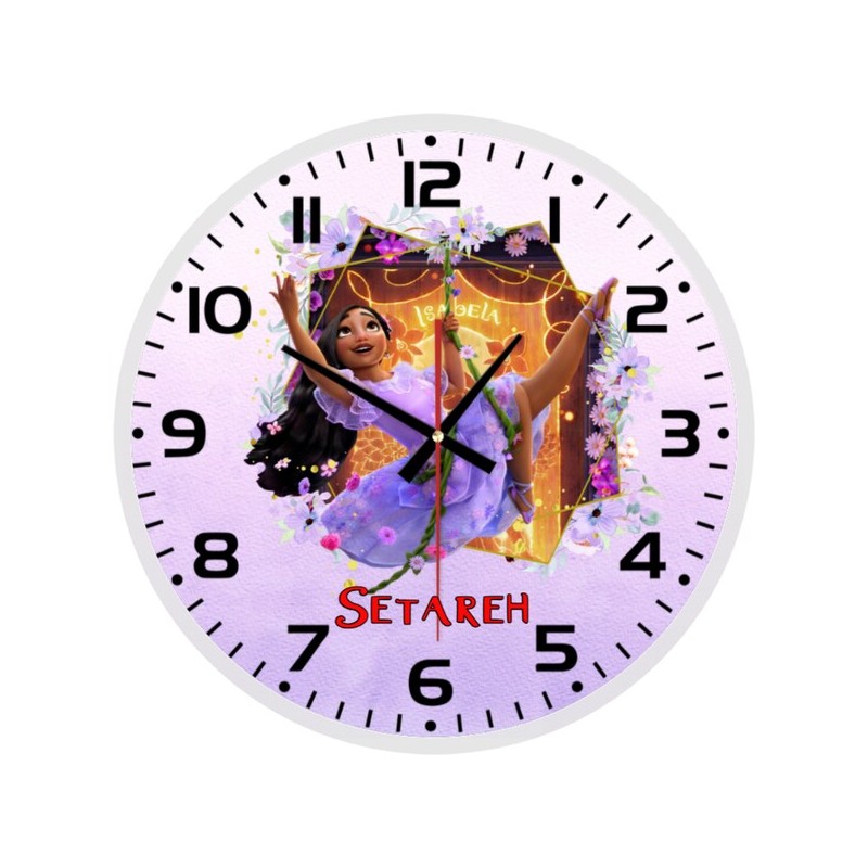 Disney Princess Encanto Glass Wall Clock – Magical Decor