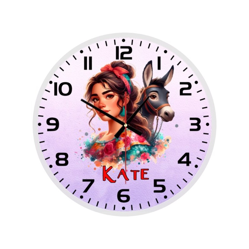 Disney Princess Encanto Glass Wall Clock – Magical Decor
