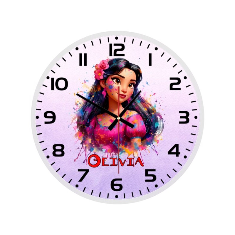 Disney Princess Encanto Glass Wall Clock – Magical Decor