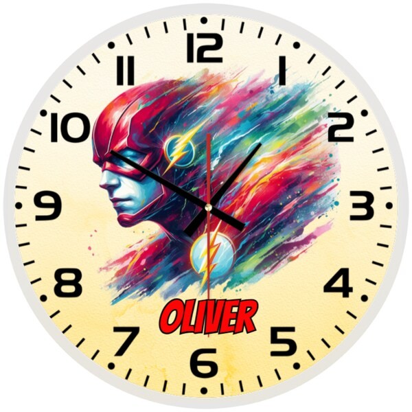 Dynamic Sergio's Gifts DC Flash Wall Clock - Superhero Decor