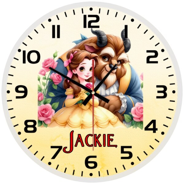 Disney Beauty & the Beast Wall Clock - Magical Timepiece