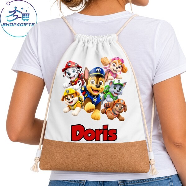 Personalised PAW Patrol Drawstring Backpack | Shop4Gifts