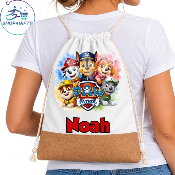 Personalised PAW Patrol Drawstring Backpack | Shop4Gifts